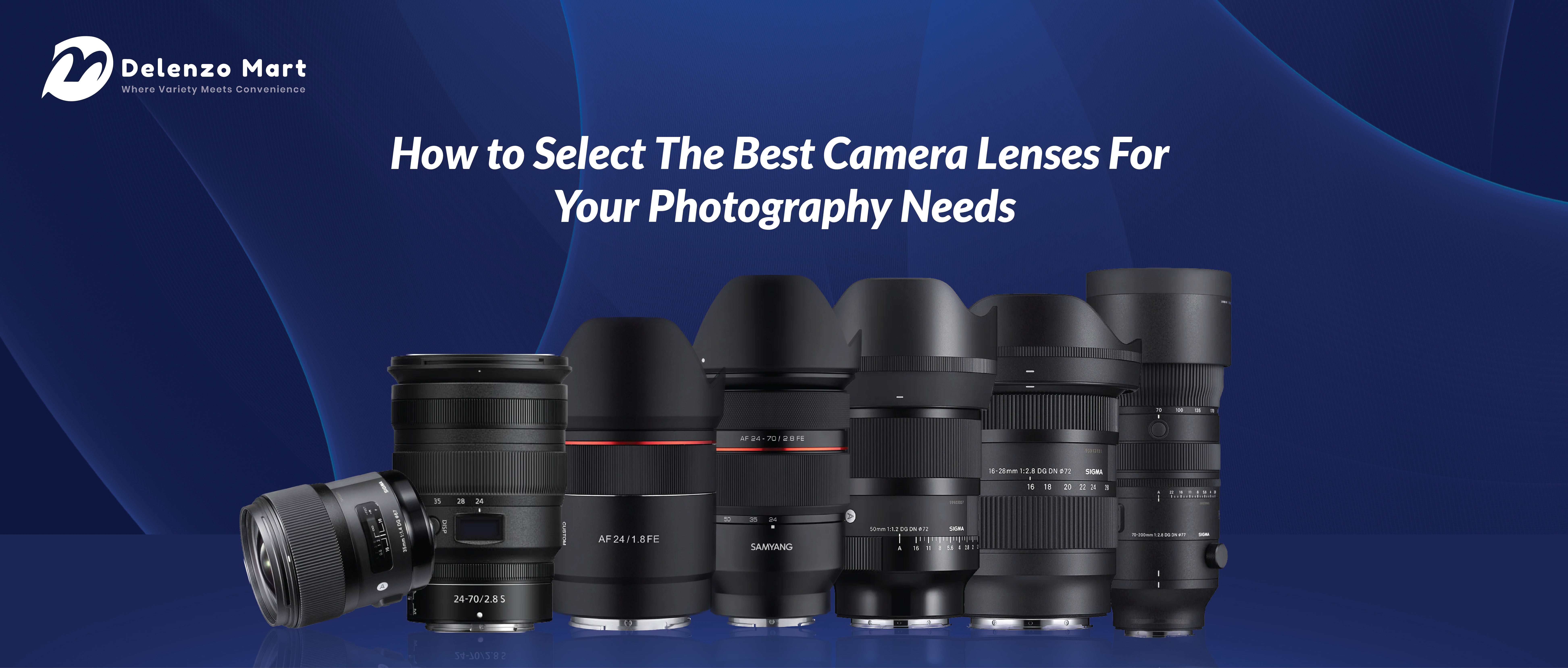 How to Select The Best Camera Lenses For Your Photography Needs ...